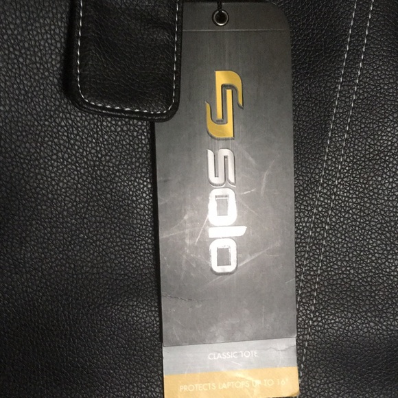 solo | Bags | Solo Classic Tote Large Black Bag Nwt Laptop Safe | Poshmark